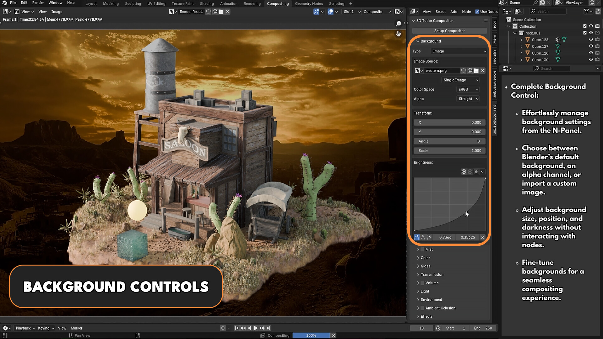 3D Tudor - Blend Craft Compositor Blender Plugin by 3DT