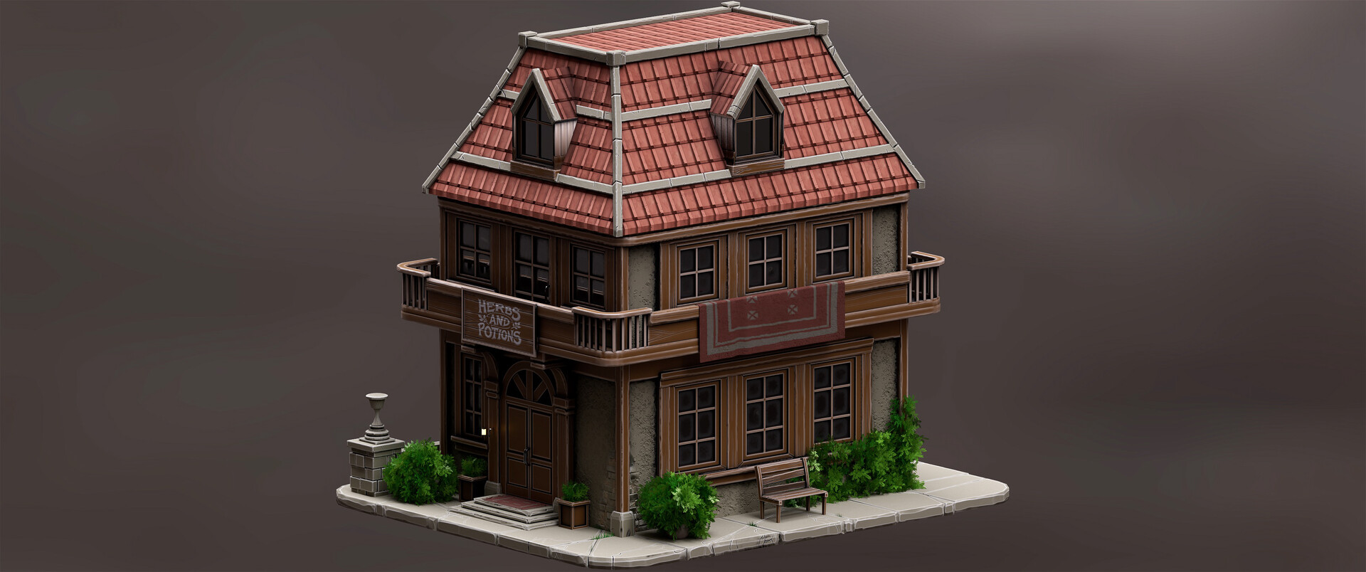 ArtStation - 3D Building Modelling and Texturing in Blender