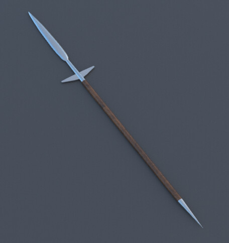 ArtStation - 3D Medieval war spear