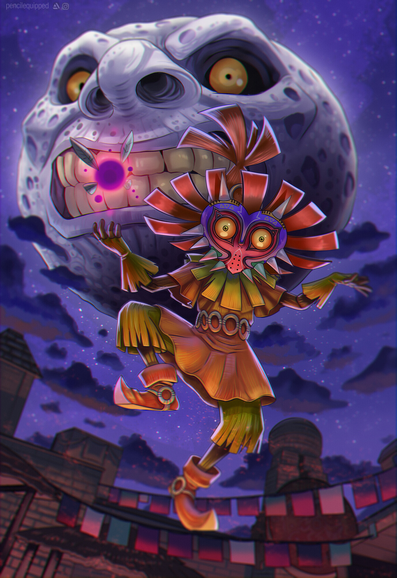 Skull Kid Majoras Mask Official Art 🌙 SkullKid/ Majora's Mask Zelda
