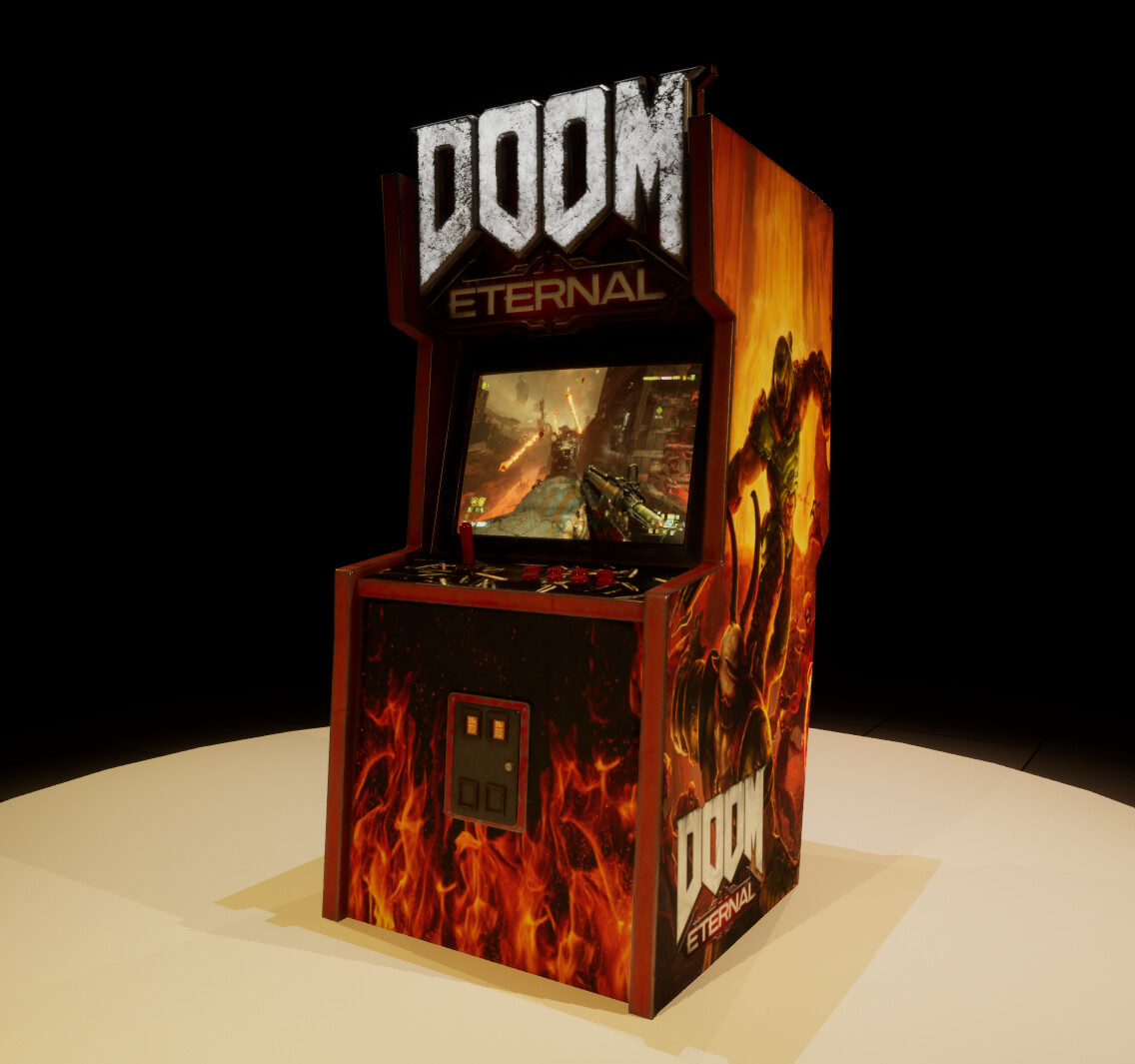 ArtStation - Doom Eternal arcade machine