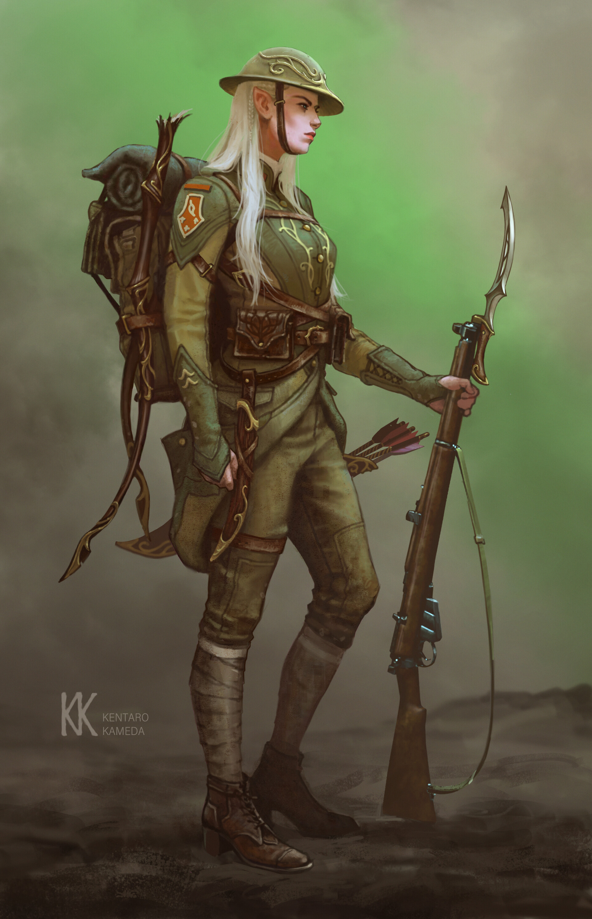 ArtStation - Elf Soldier