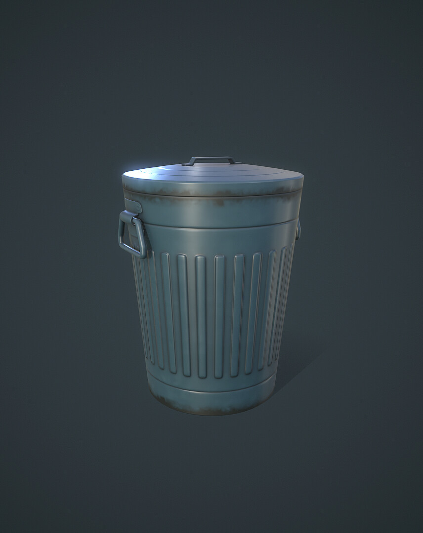 ArtStation - Stylized Trash can | for game