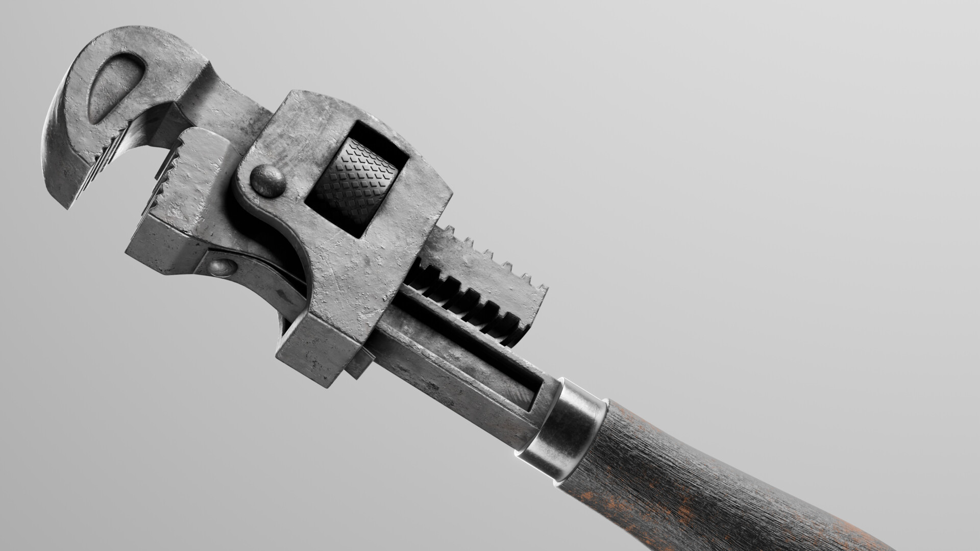 ArtStation - Vintage Pipe Wrench 3D Model