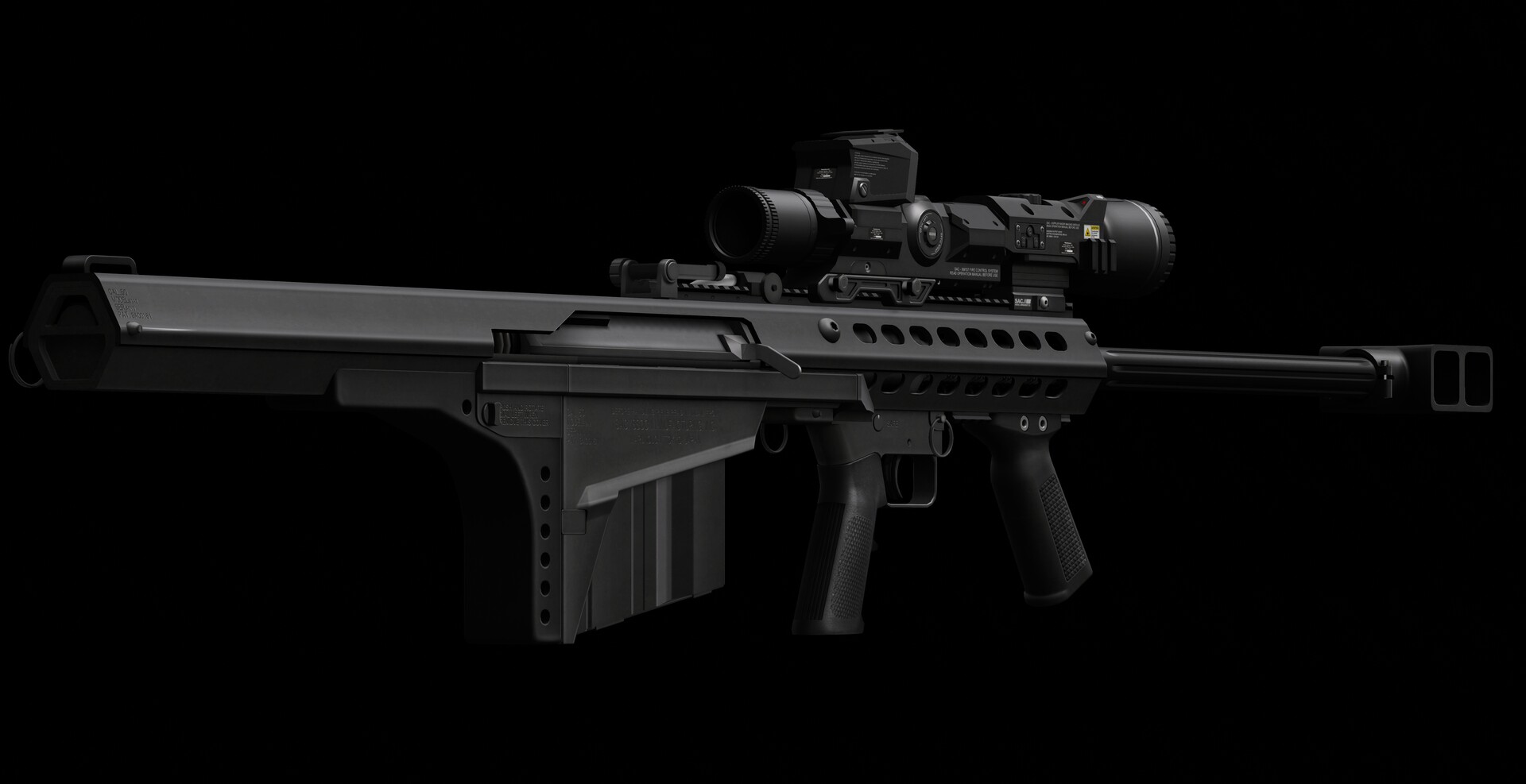 ArtStation - SAC M82A2 Mod.1 Anti-Helicopter Rifle