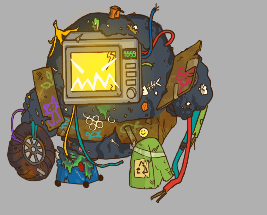ArtStation - animation trash boss