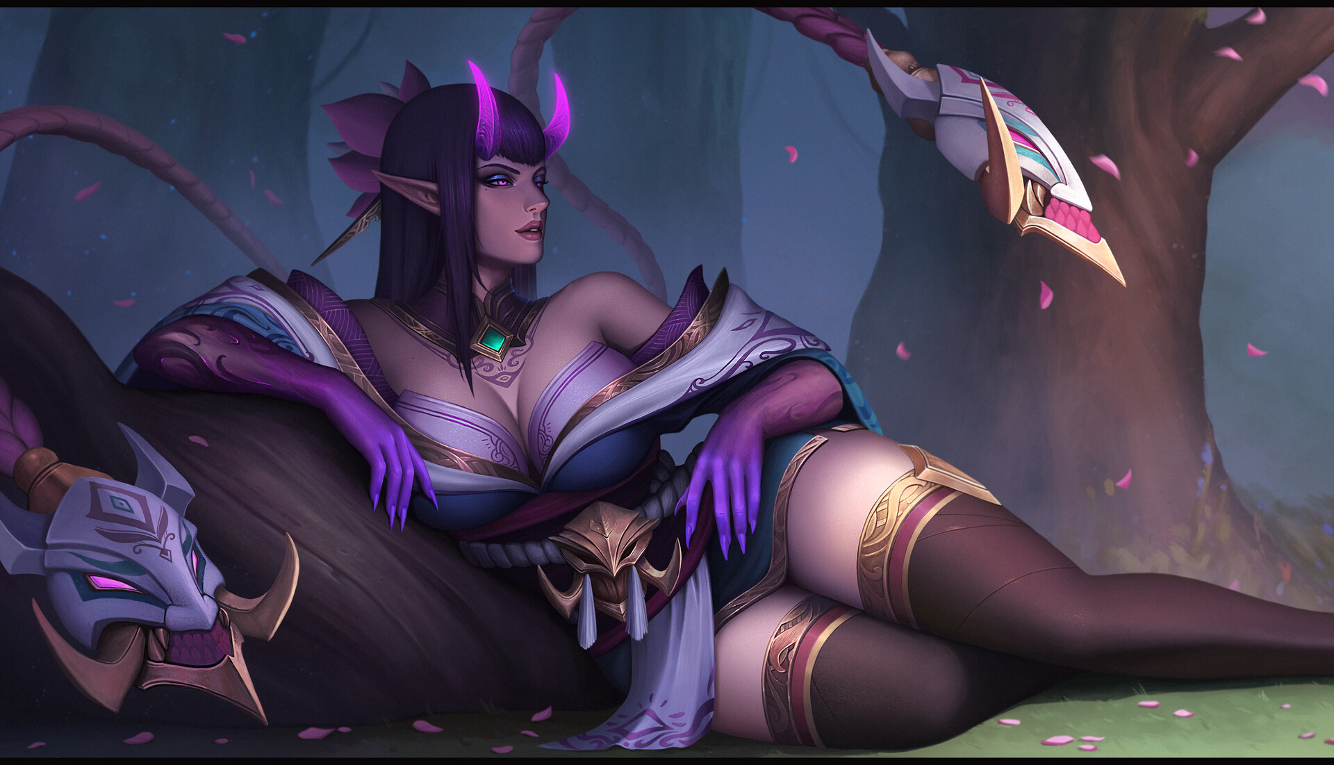 ArtStation - Spirit Blossom Evelynn Fanart