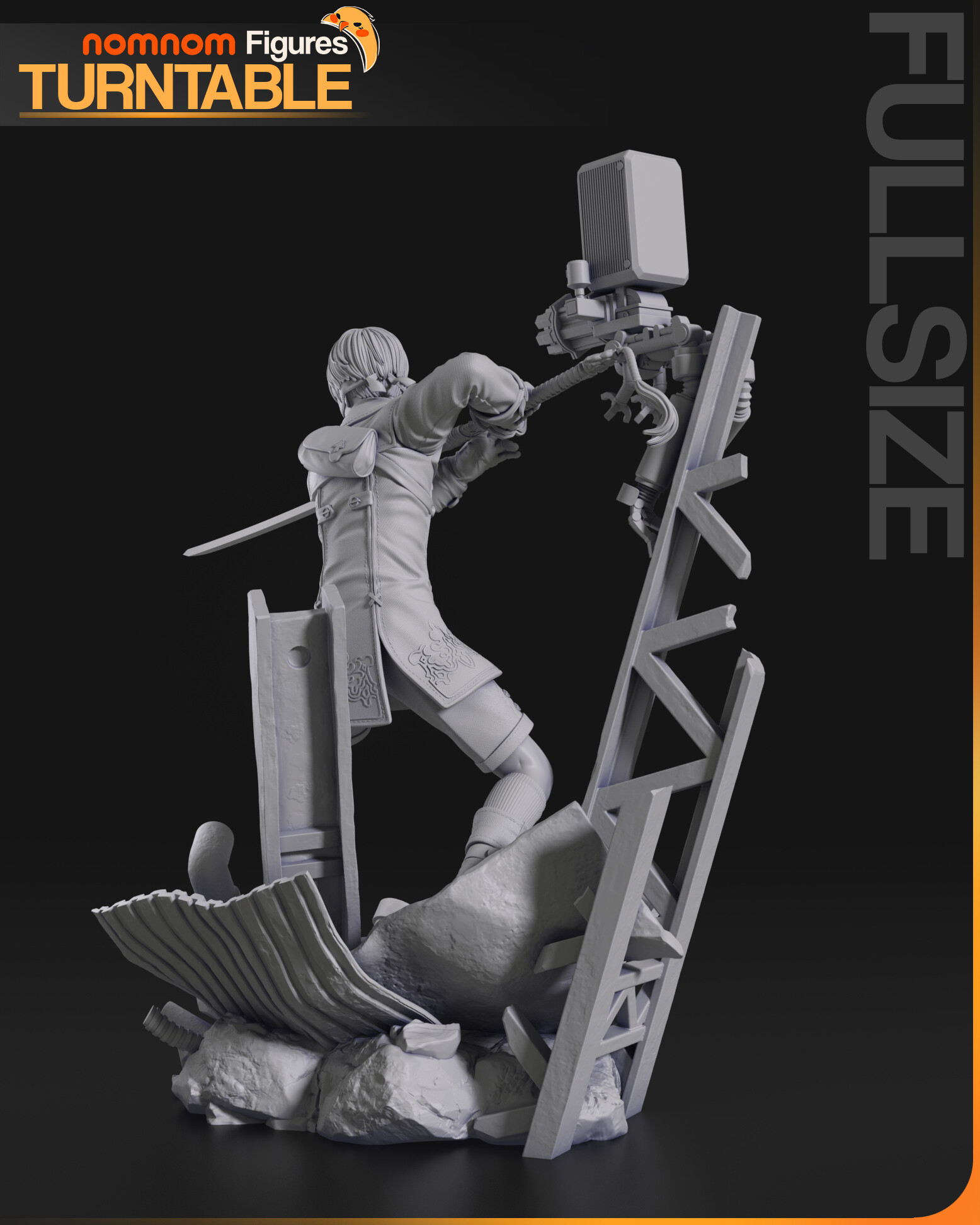 NomNom Figures - 9S - NieR Automata