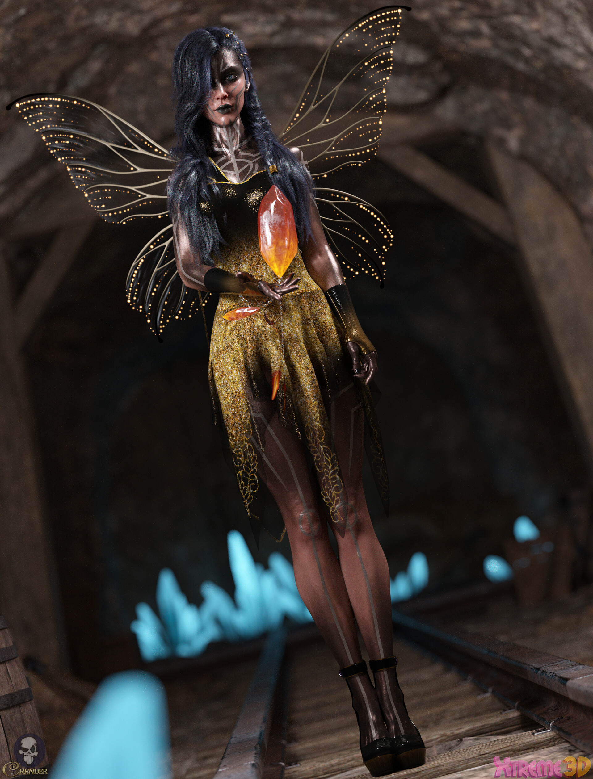 Xtreme3D Studio - DForce Sparkle Fairy for G8 by Kaleya