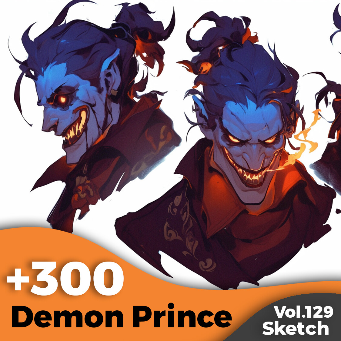ArtStation - +300 Demon Prince Sketch Reference(4k)