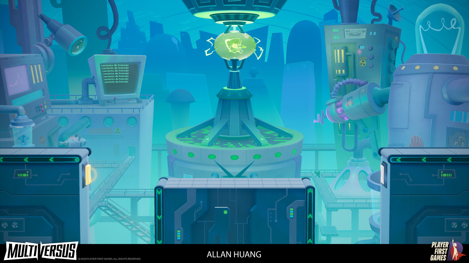 Allan Huang Sr. 3D Environment Artist - MultiVersus - Dexter's Lab, Stylized 3D Environment