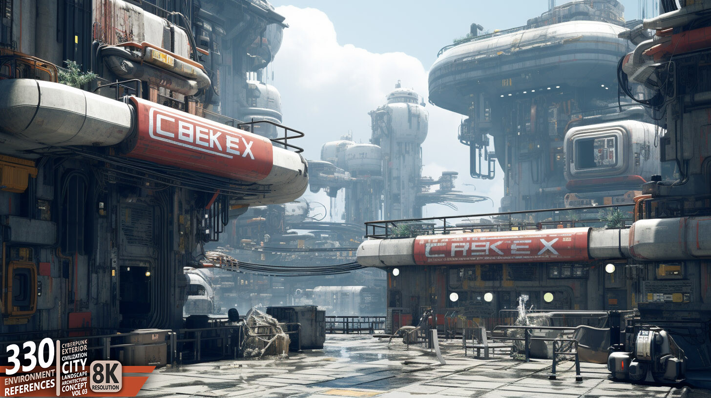 ArtStation - 230 Cyberpunk Exterior-City-Civilization-Landscape ...