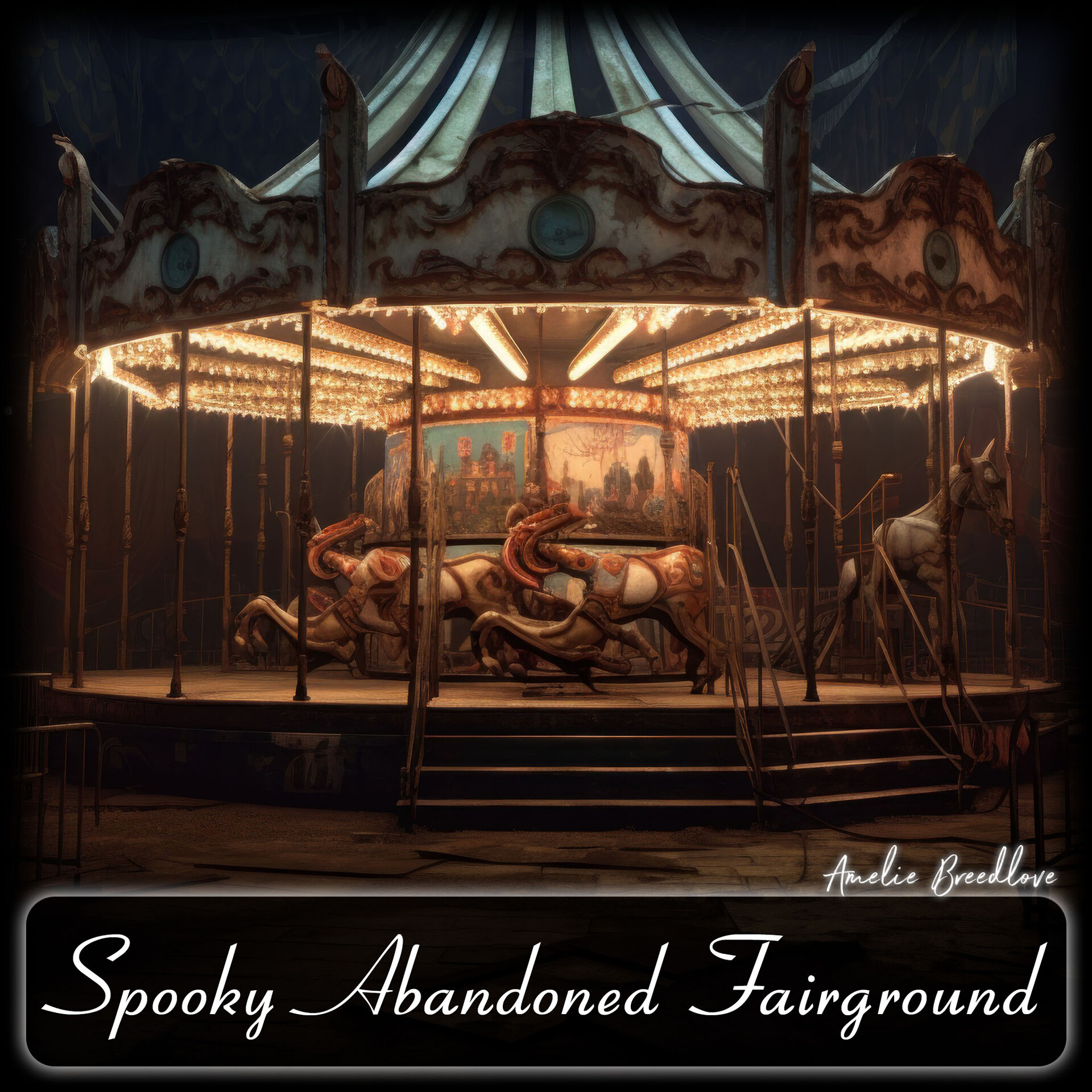 ArtStation - 360 Spooky Abandoned Fairground Reference Pack | 4K | v.47