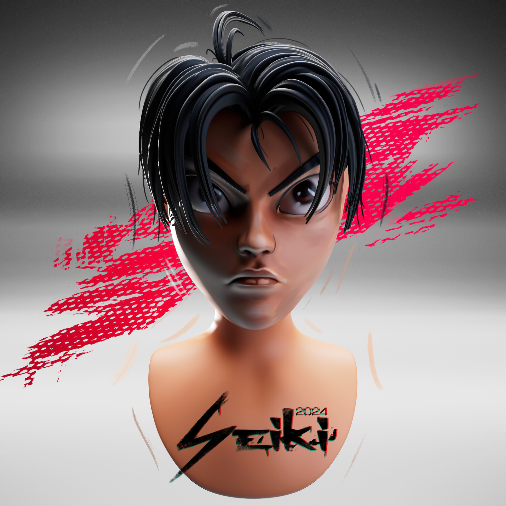 ArtStation - 3D BUST STYLIZED