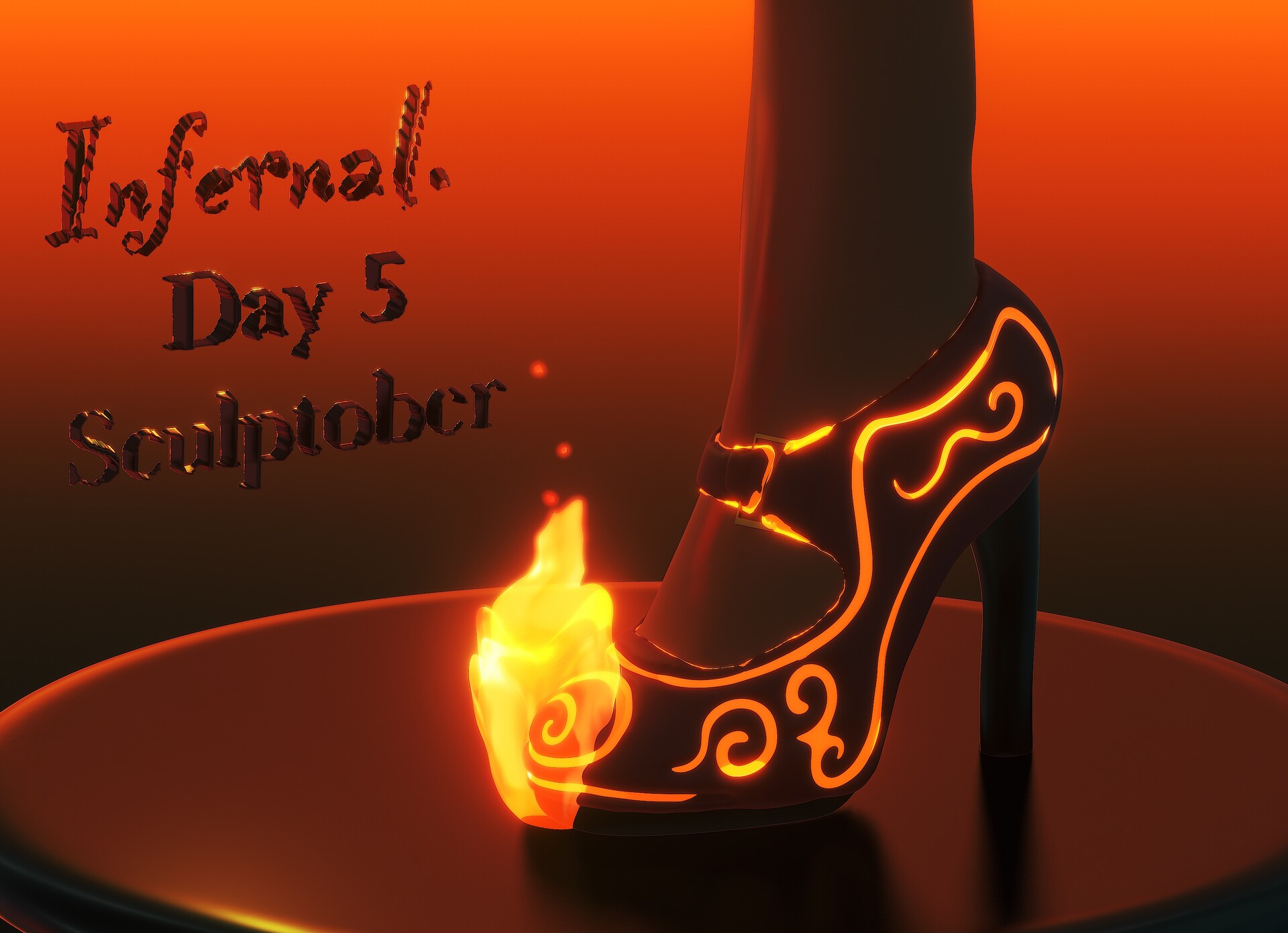 ArtStation - Day 5 - Sculptober -Infernal