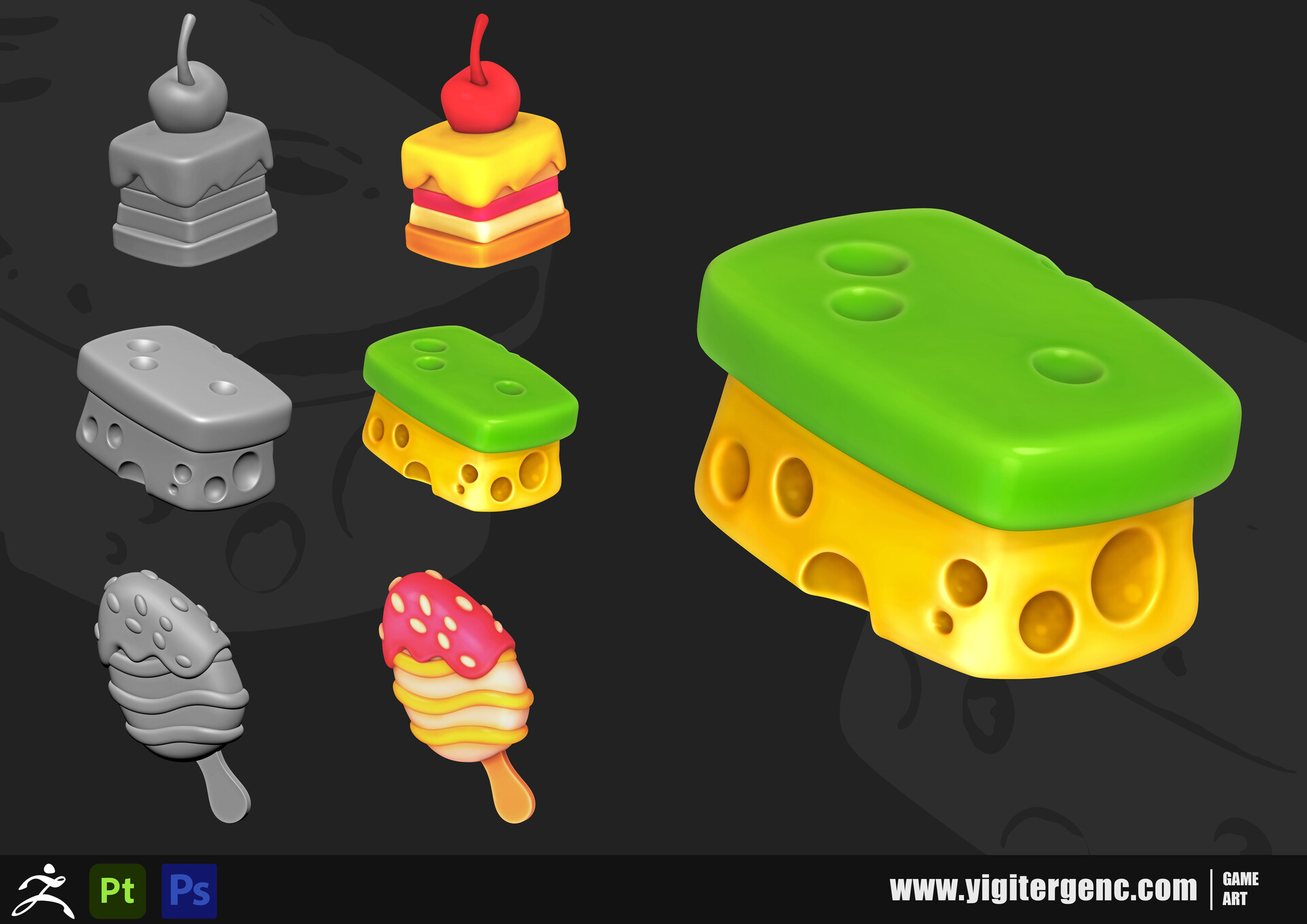 ArtStation - Casual Match 3d Game Real-time Assets