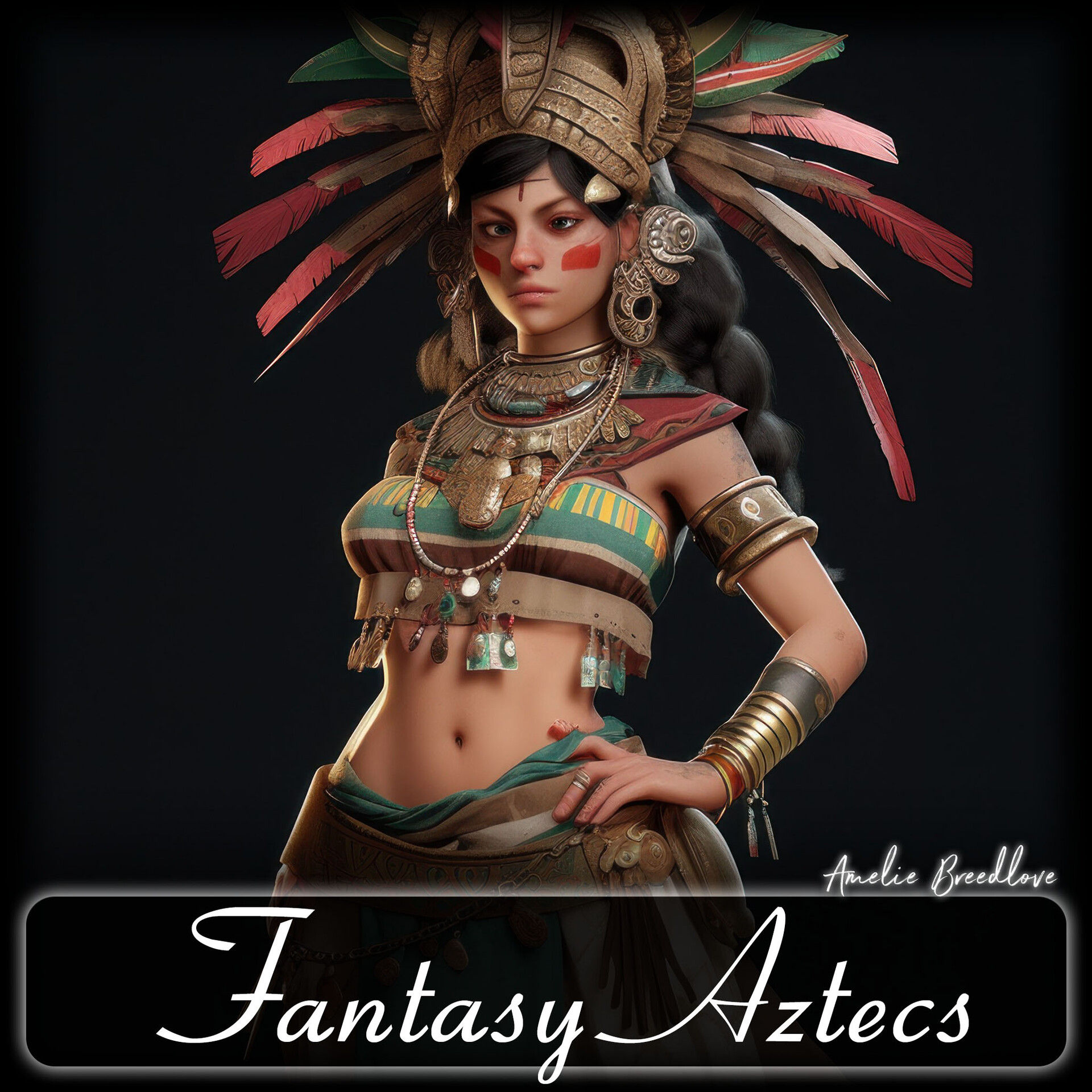 ArtStation - 200 Fantasy Aztecs Reference Pack | 4K | v.4