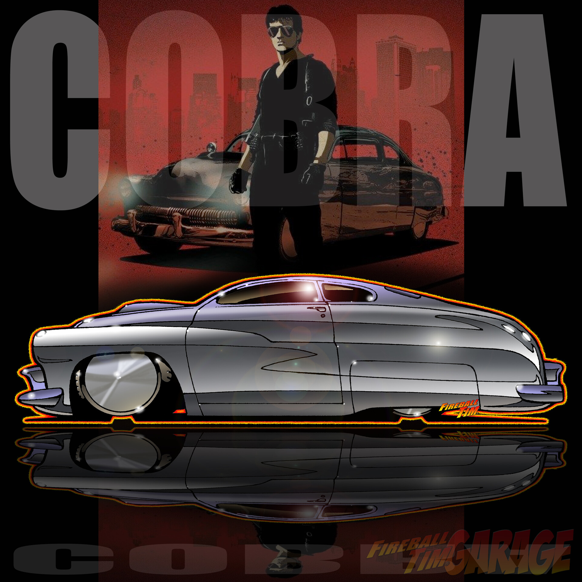 ArtStation - Stallone Cobra Merc Concept Art by Fireball Tim Garage