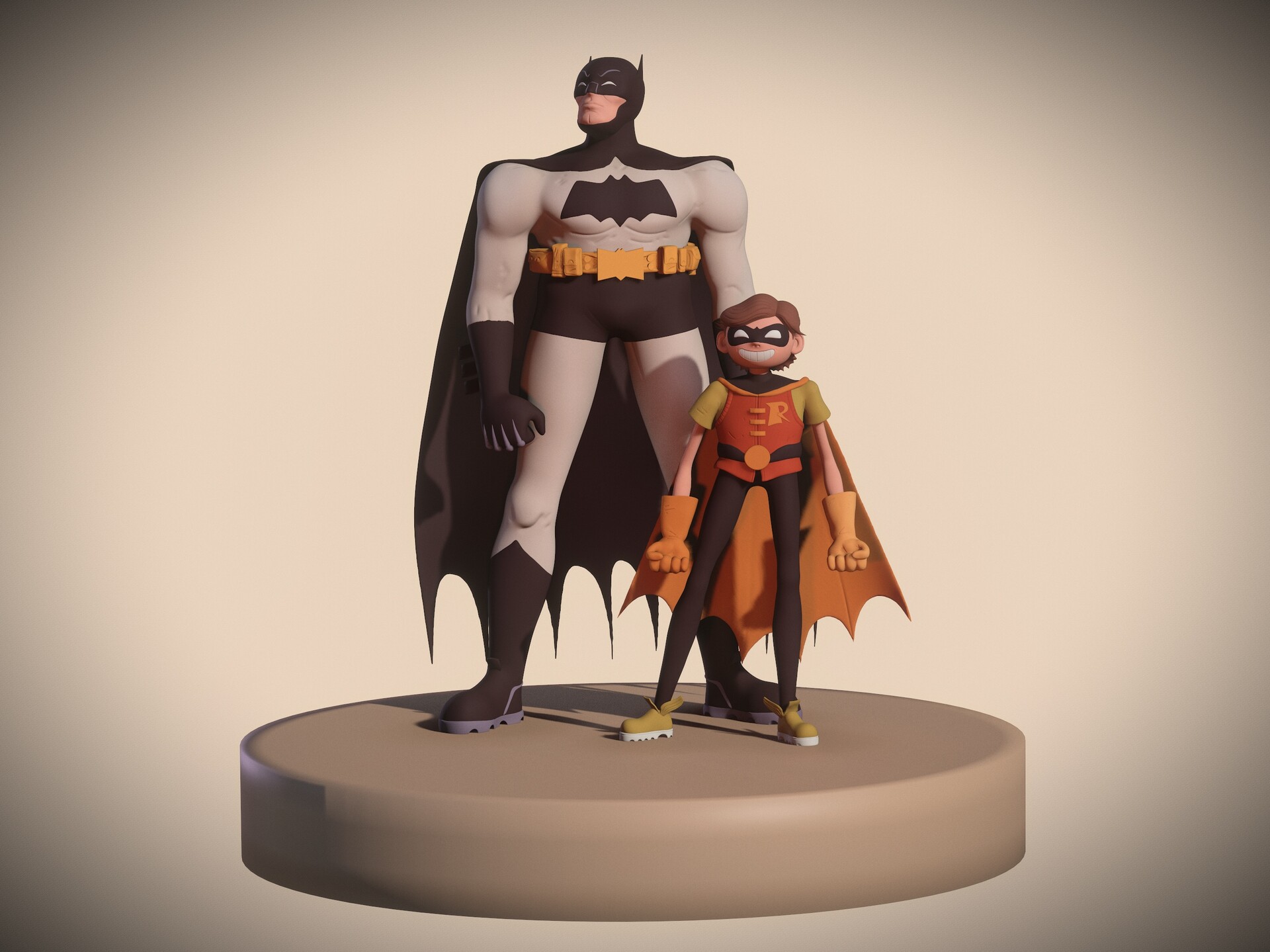 ArtStation - Batman and Robin on Nomad Sculpt