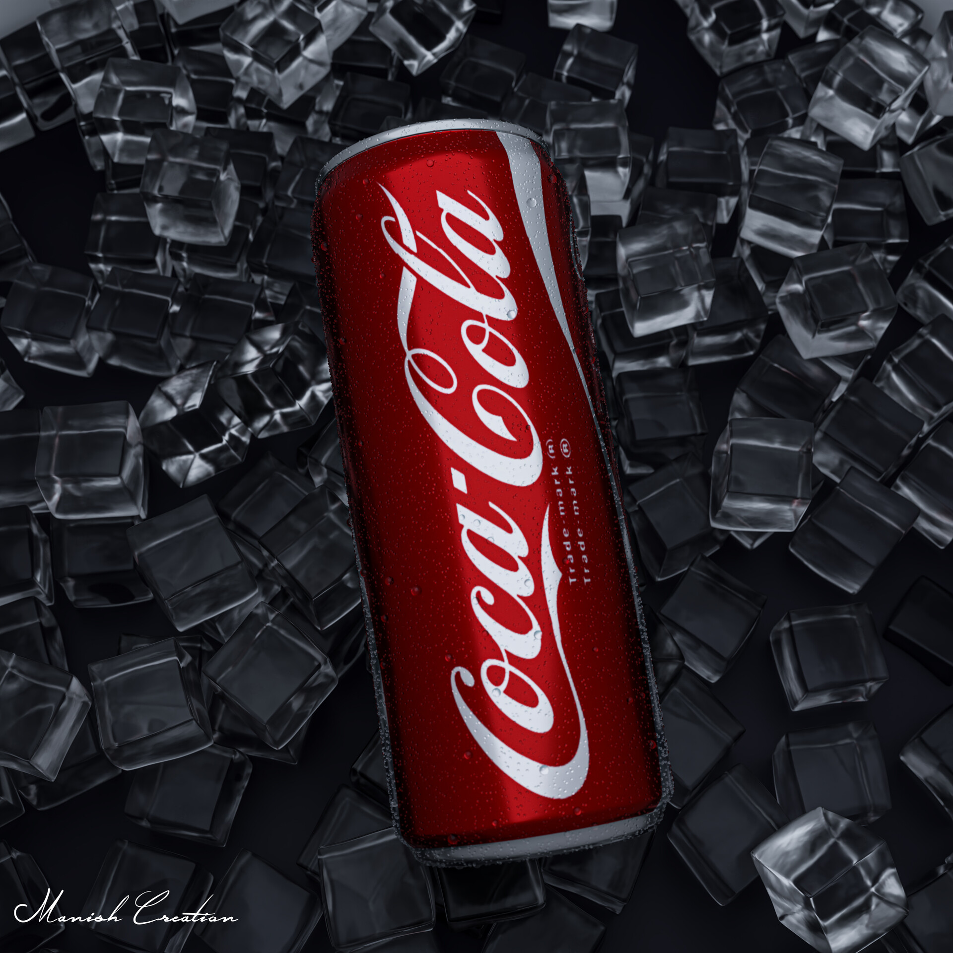 ArtStation - Coca Cola Render Realistic