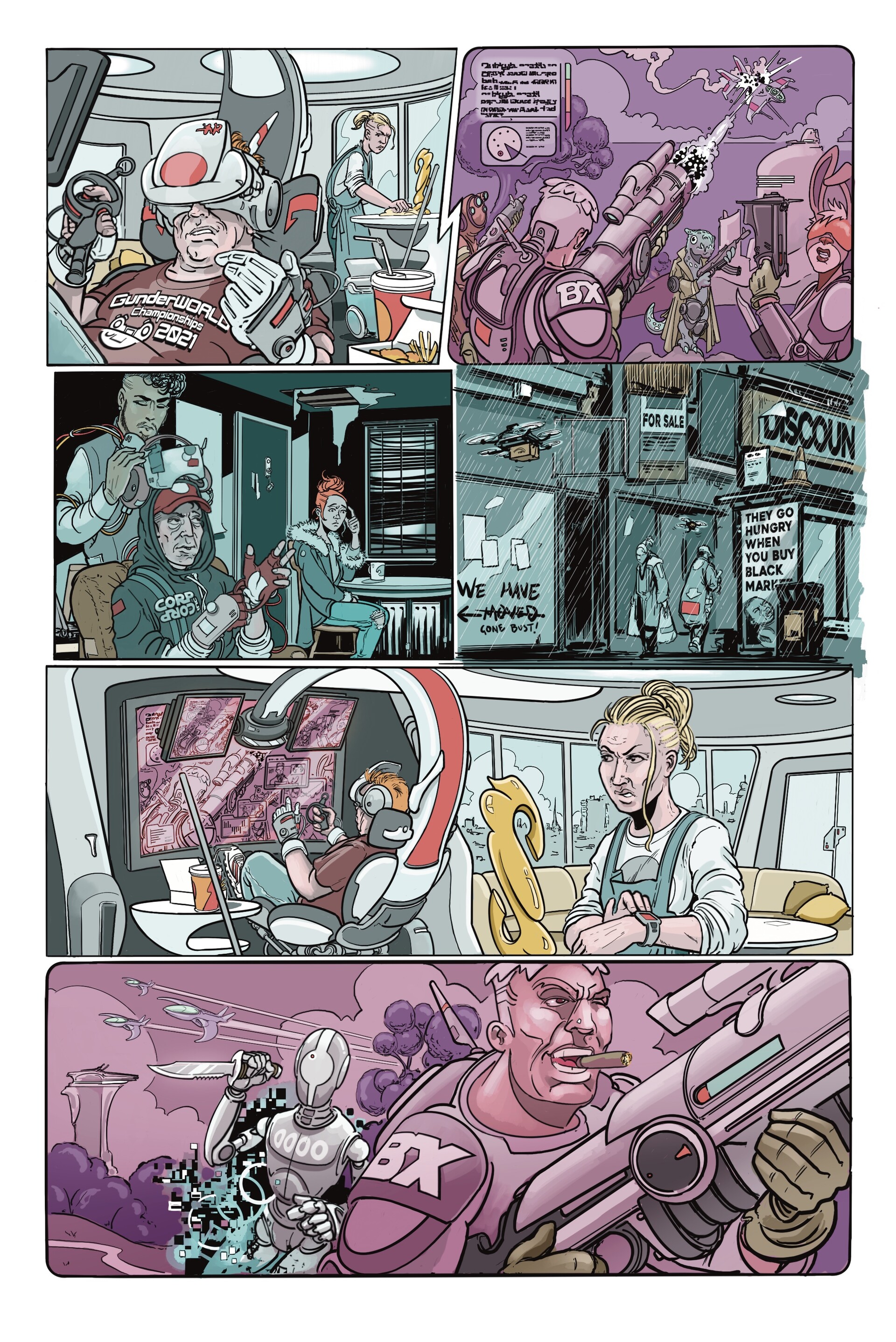 Gareth Sleightholme / hesir - SF Short - Comic Art (Bolt)