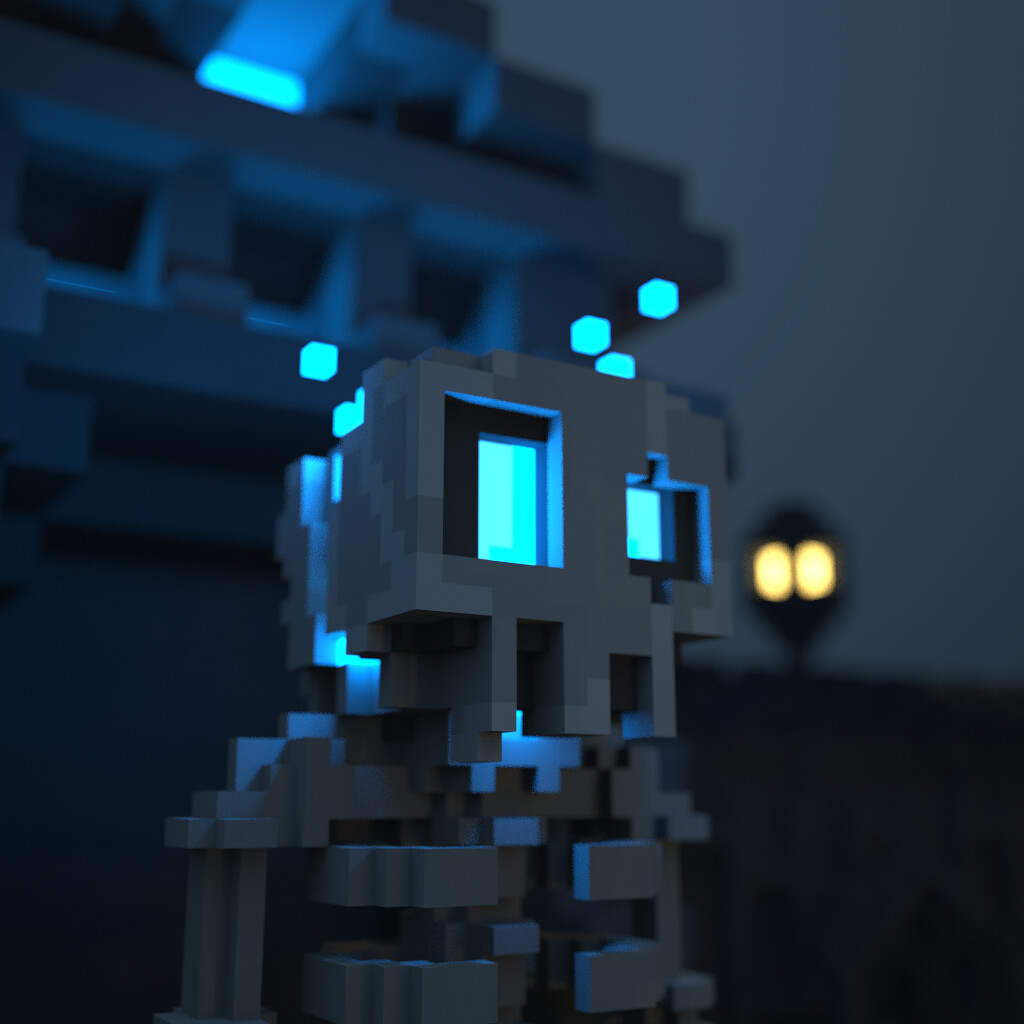 ArtStation - Voxel Cemetery