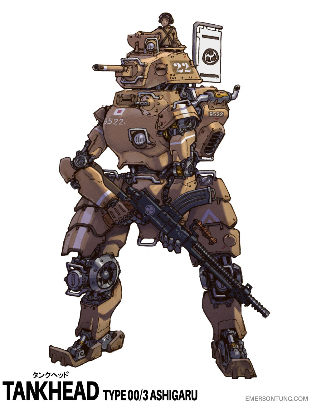 ArtStation - Light Tankhead Ashigaru