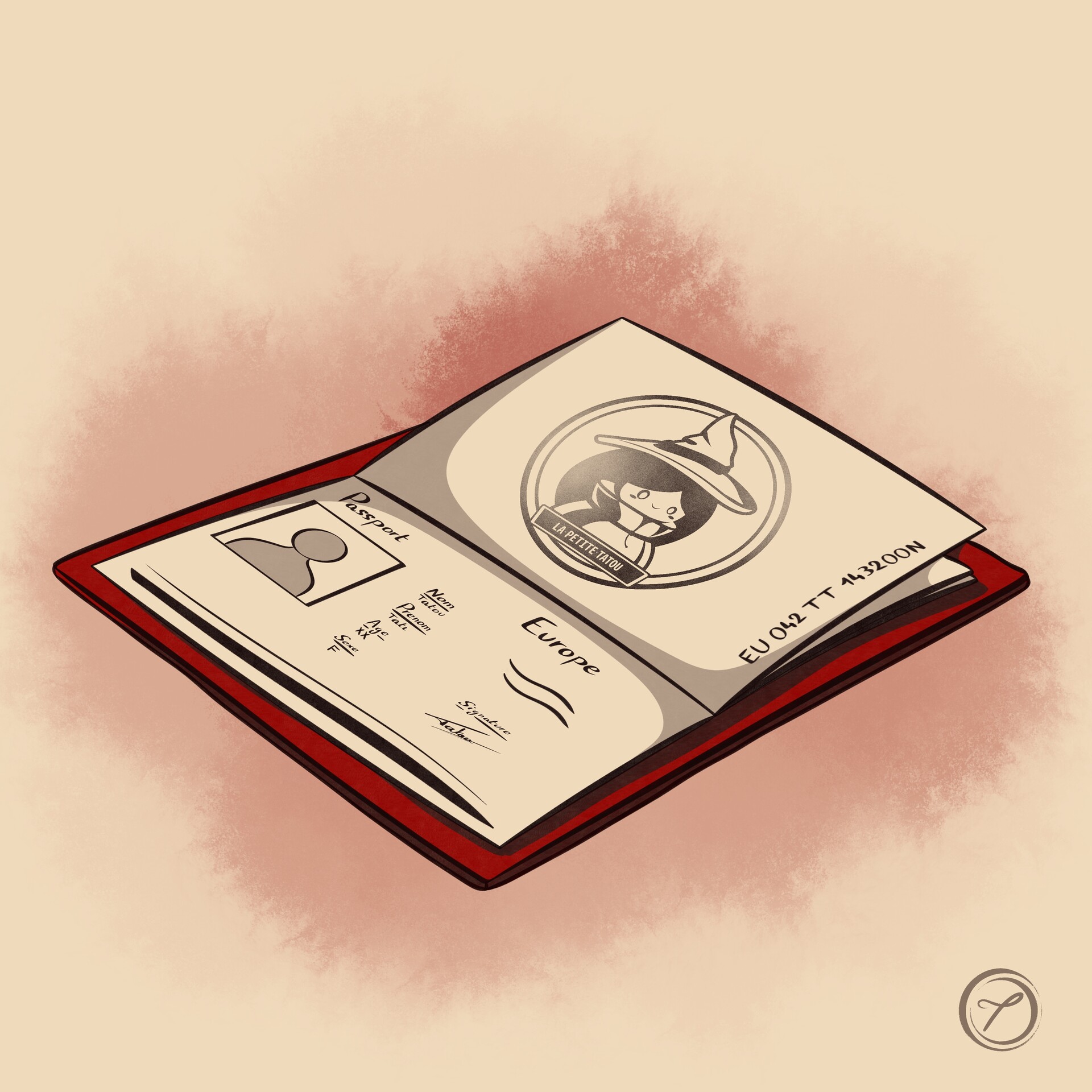 ArtStation - Inktober 7 • Passport