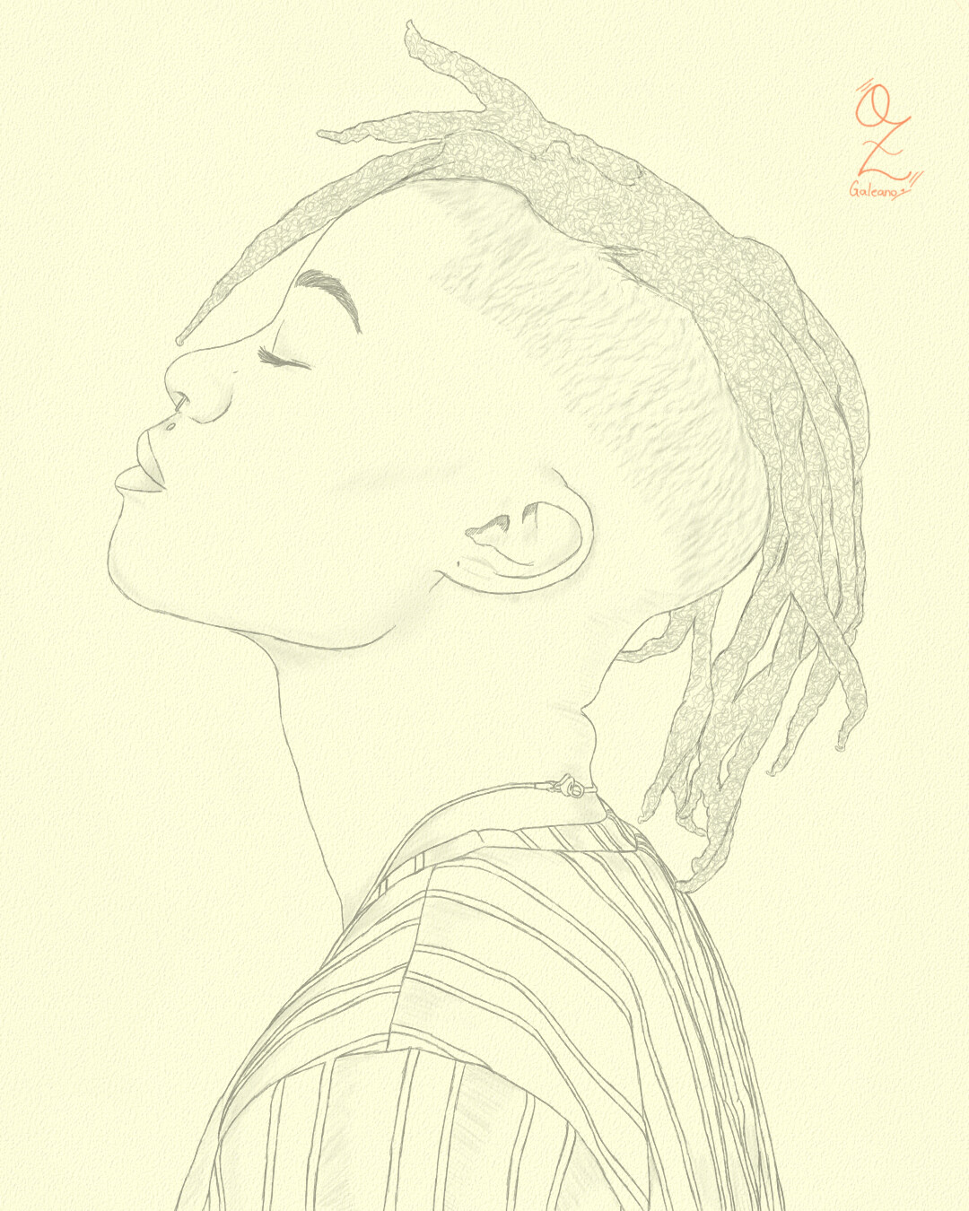 ArtStation - Model Portrait Drawing Sketch