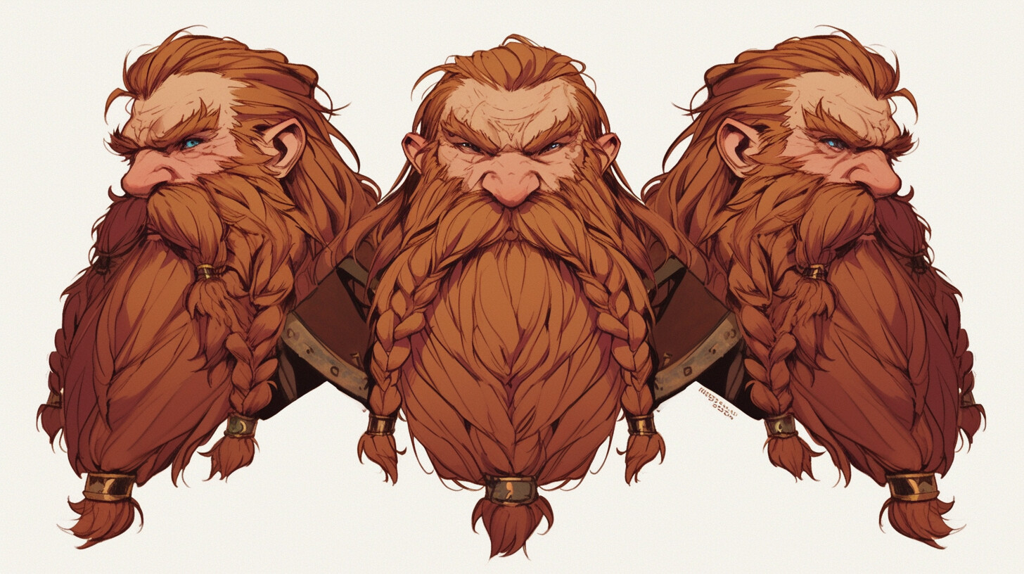 Concept Art - +300 Dwarven Sketch Reference(4k)