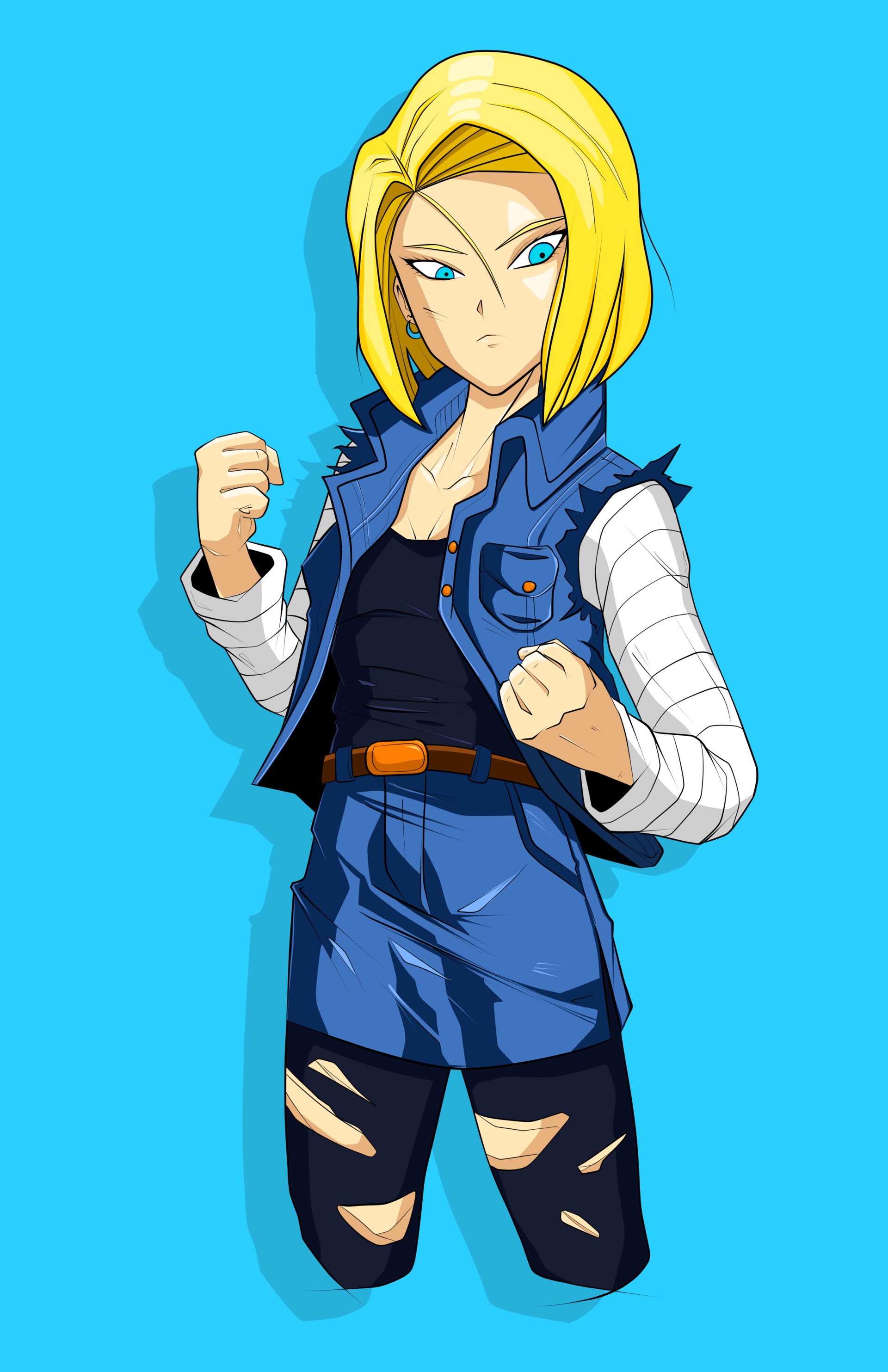 ArtStation - ANDROIDE #18 DBZ