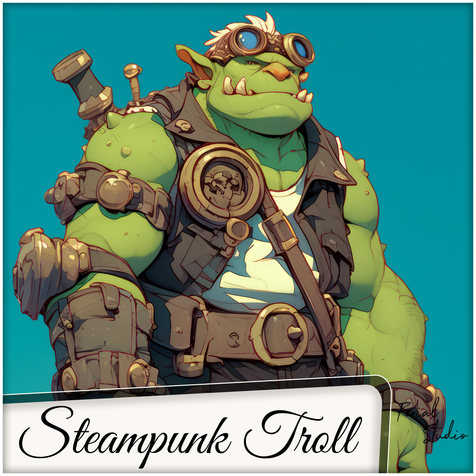 Ferial Studio - 🔹260 Steampunk Troll - Cartoon Character Reference ...