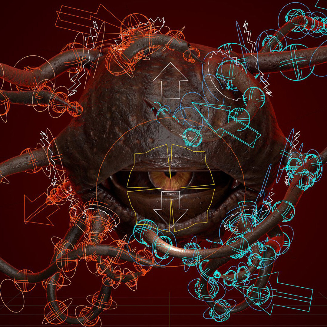 ArtStation - Eye Monster Rig