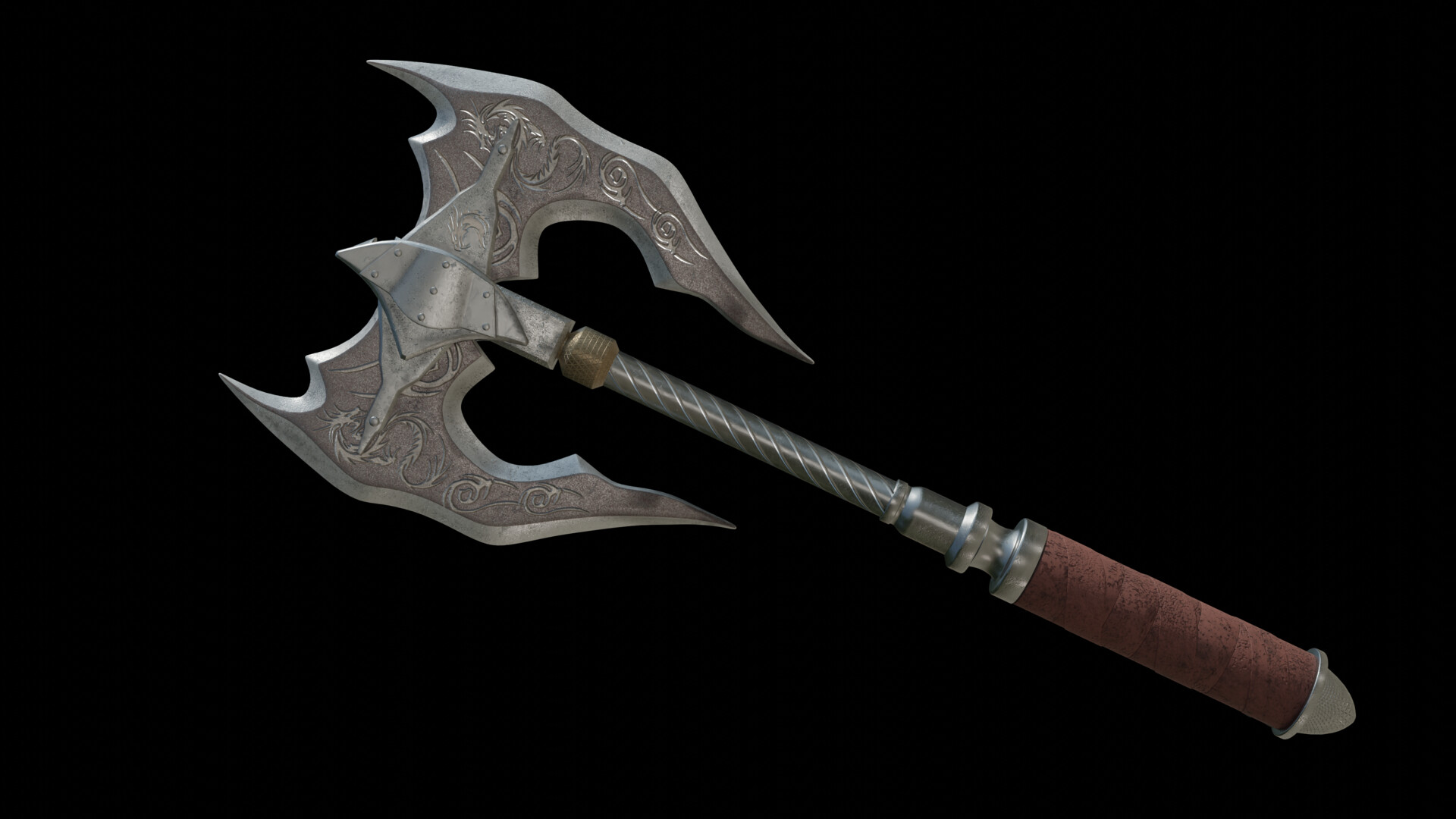 ArtStation - Gaming AXE Modelling, texturing and rendering