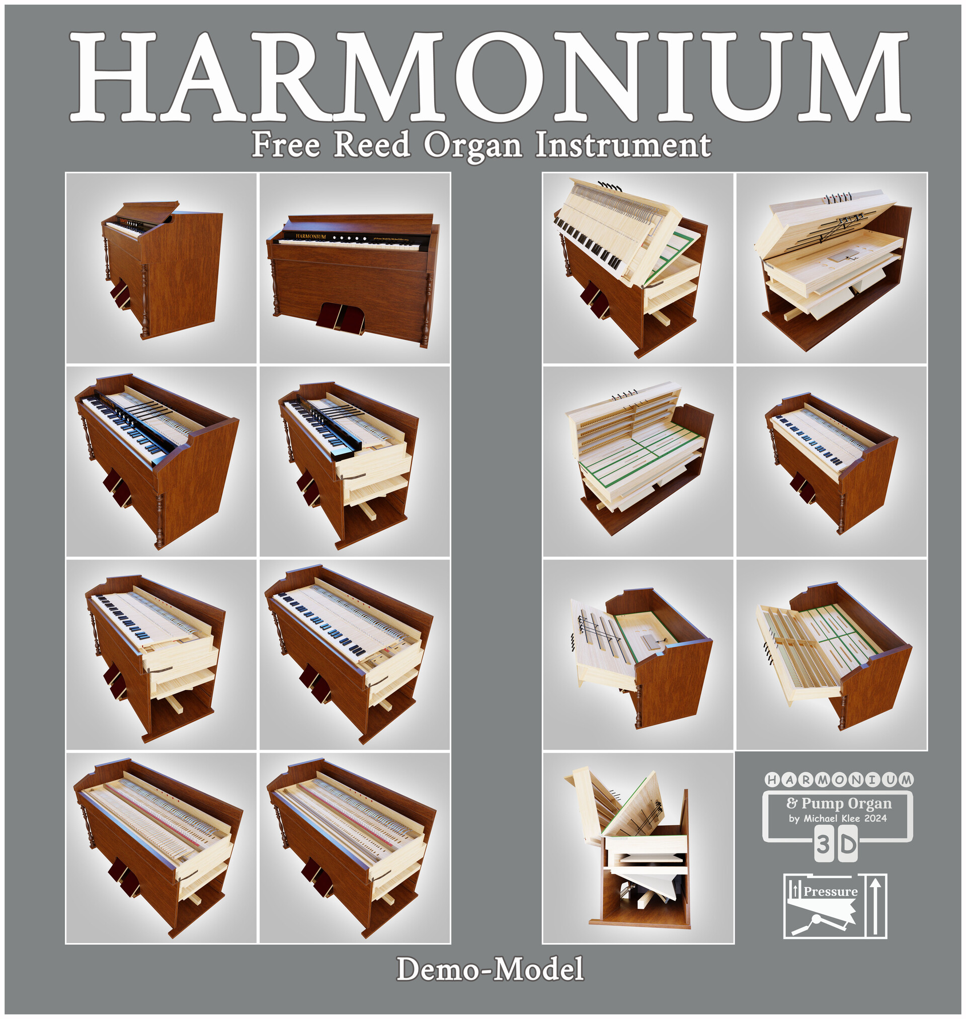 Michael Klee - Harmonium and Pump Organ - Free Reed Organ Instruments ...