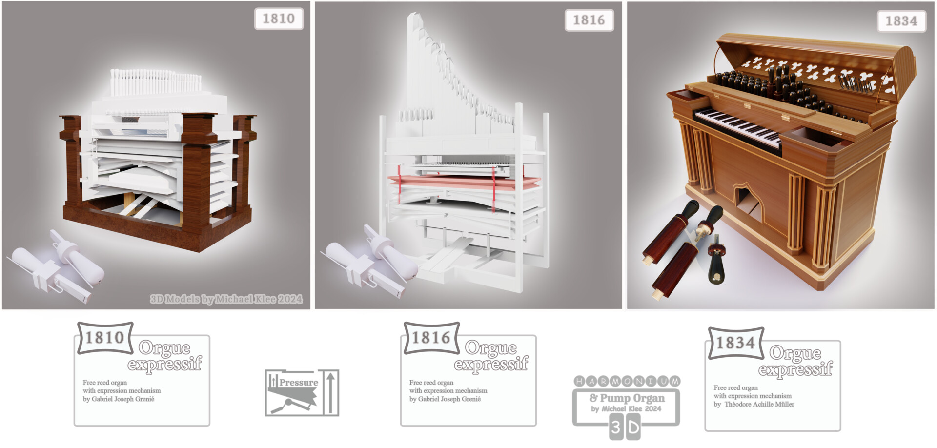 Michael Klee - Harmonium and Pump Organ - Free Reed Organ Instruments ...