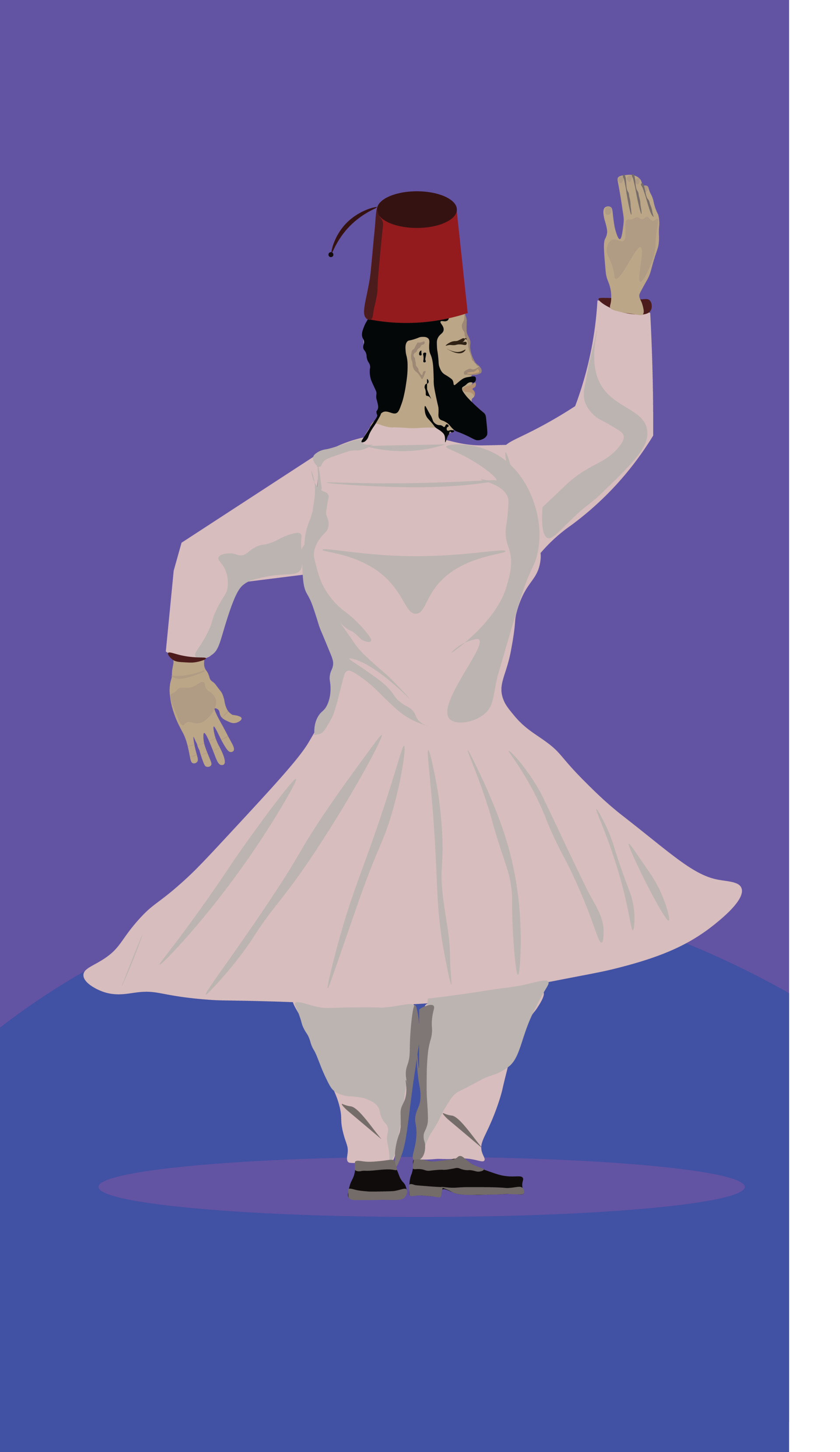 ArtStation - Illustration - Sufi/Dervish/Whirl Sufi Dervish/ whirling dance form