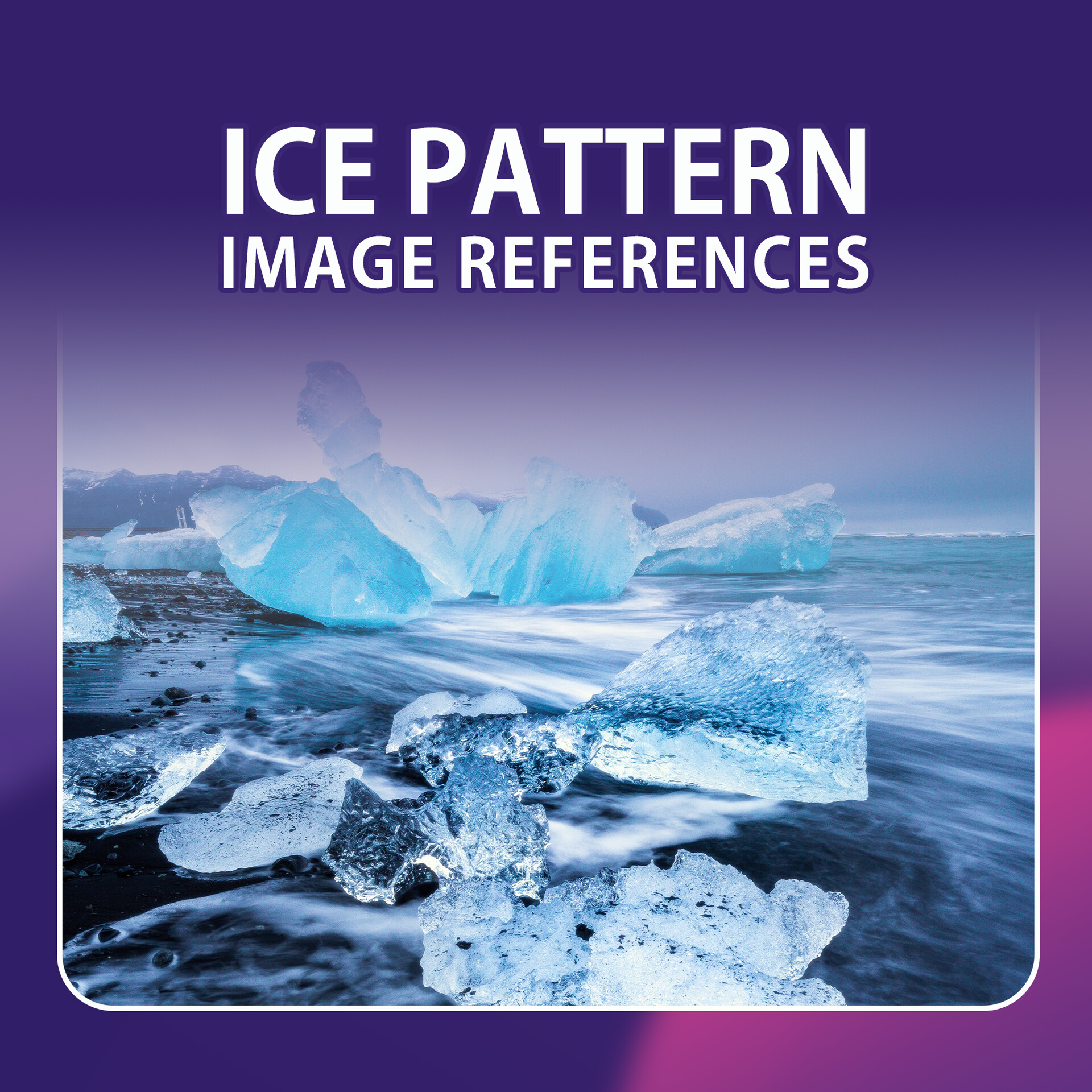 ArtStation - 400 Ice Pattern Reference Pack – Vol 1