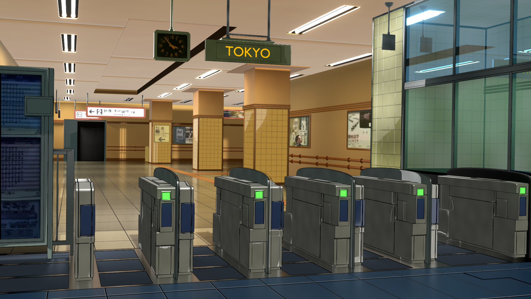 ArtStation - Metro Station From Anime