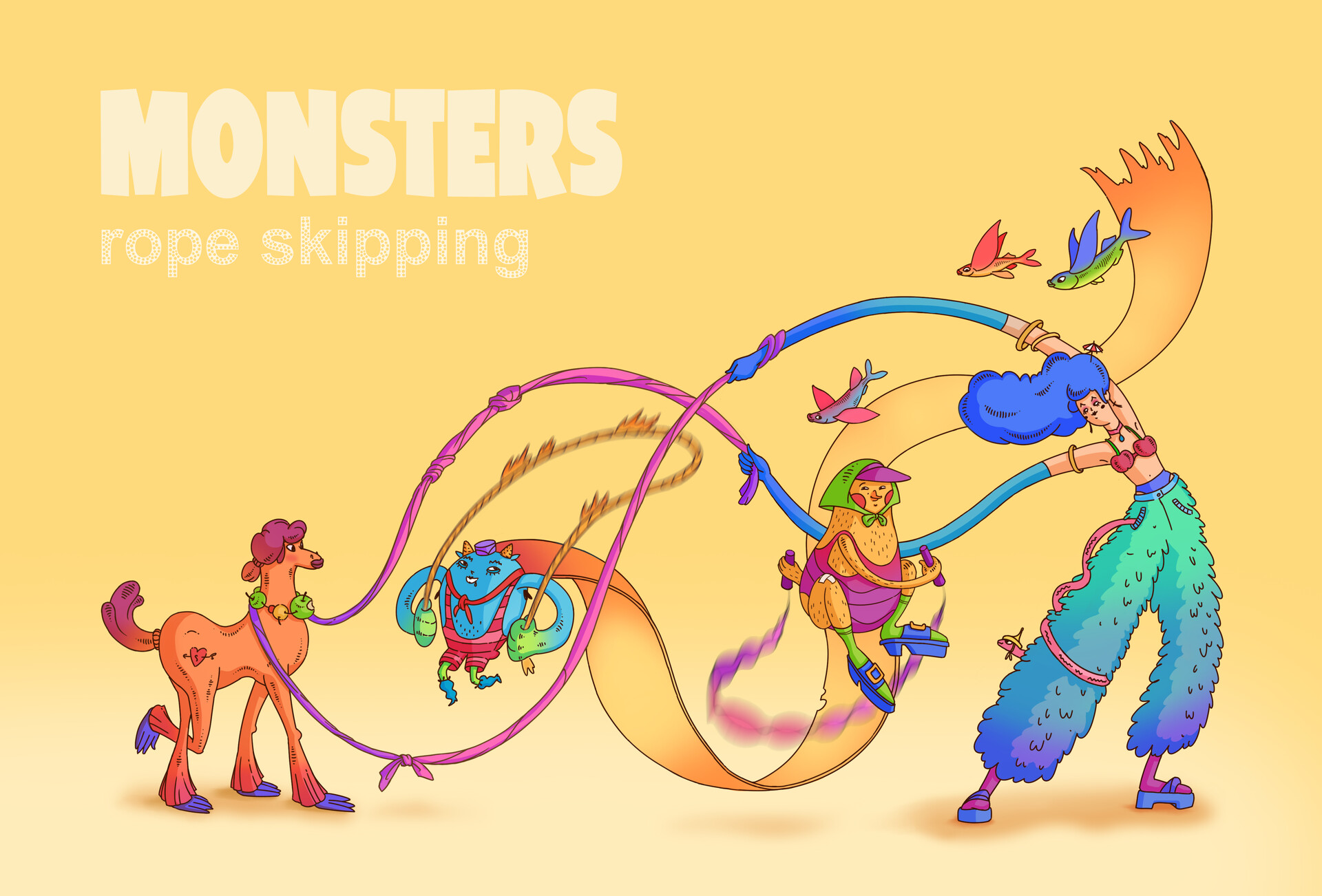 ArtStation - Monsters. Rope skipping