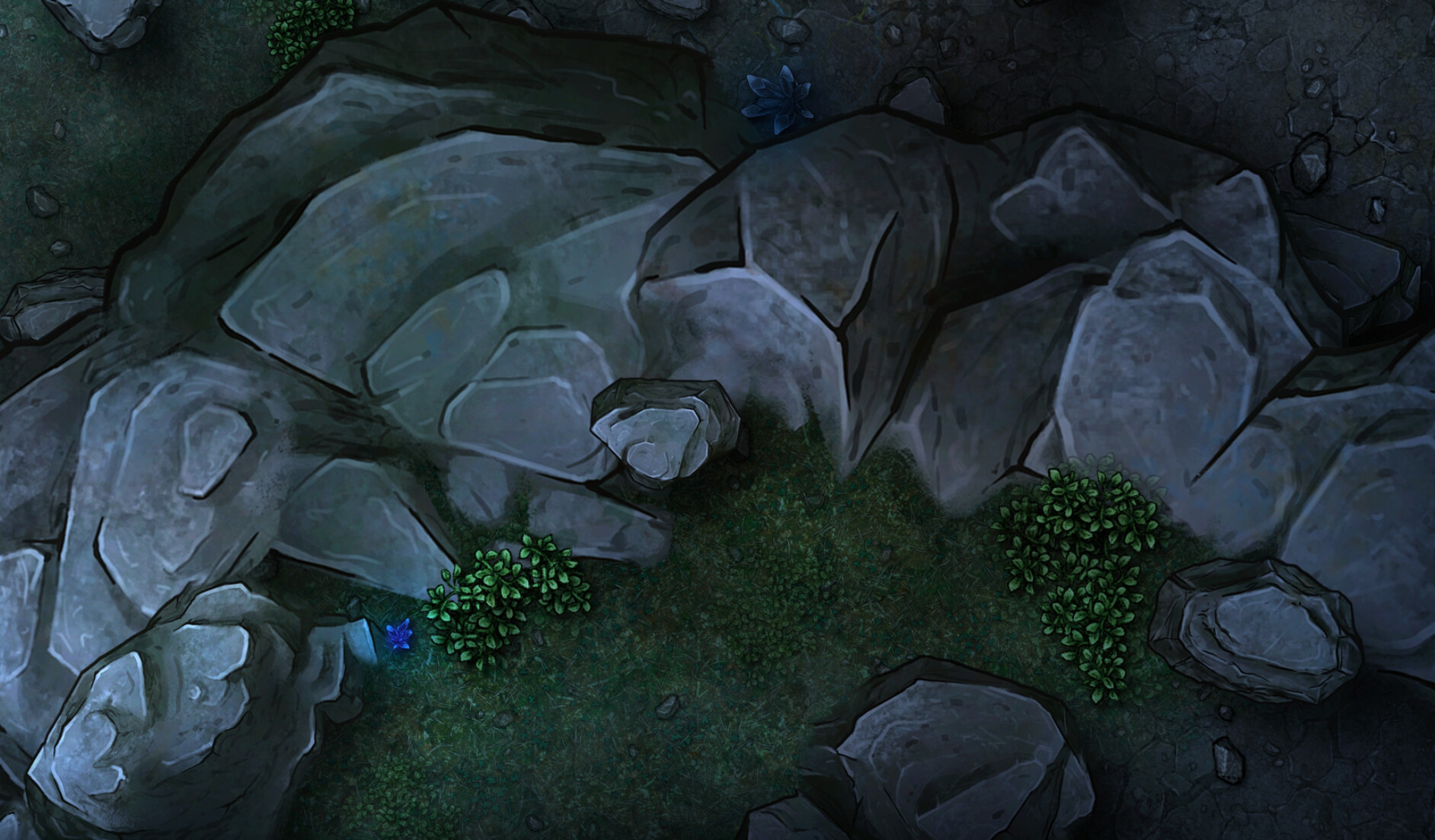 Detailed Dungeons - Crystal Scar Path [Night] [Dragons of Stormwreck Isle]