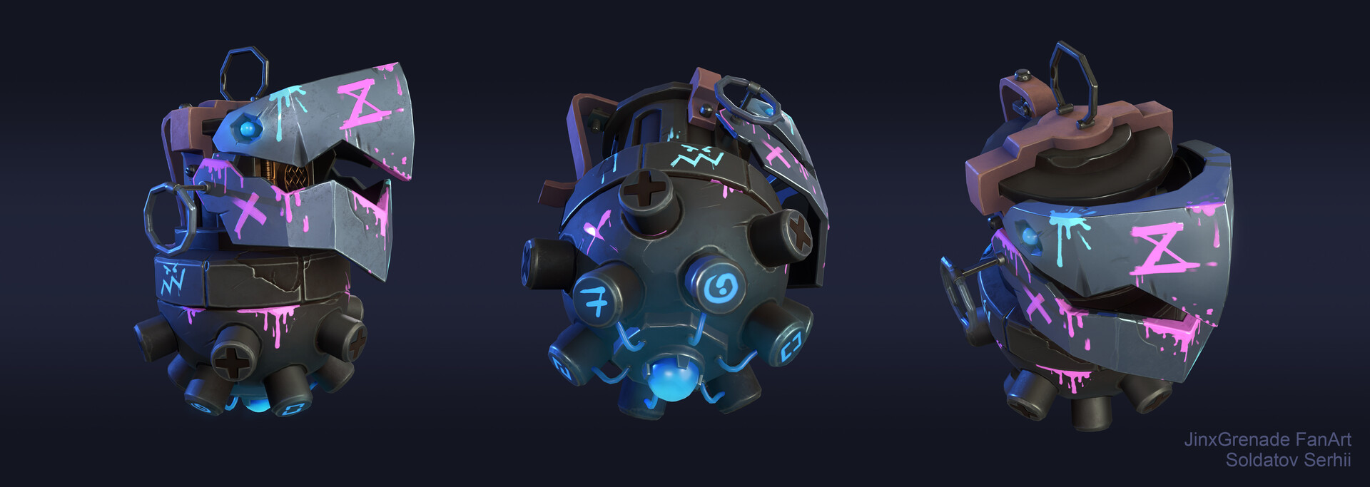 ArtStation - Jinx BOOM Grenade FanArt