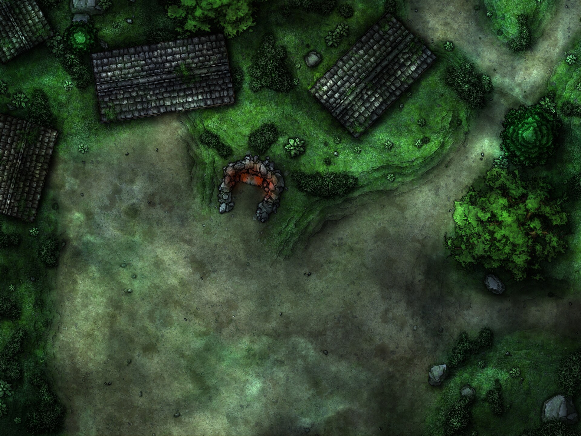 ArtStation - Shrine of Luck [Night] [Phandalin]