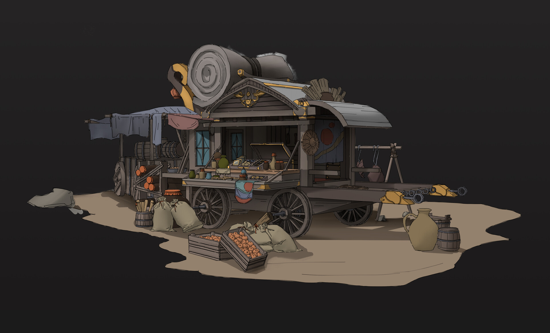 ArtStation - Mobile trade vehicle