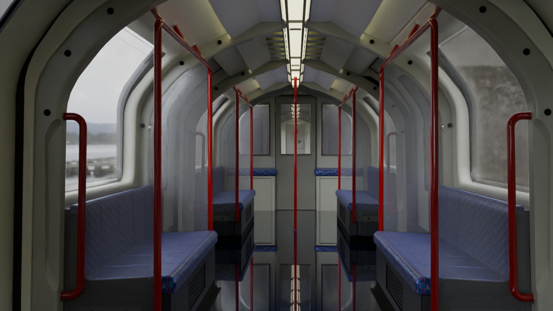 ArtStation - London Underground 1992 Stock Interior
