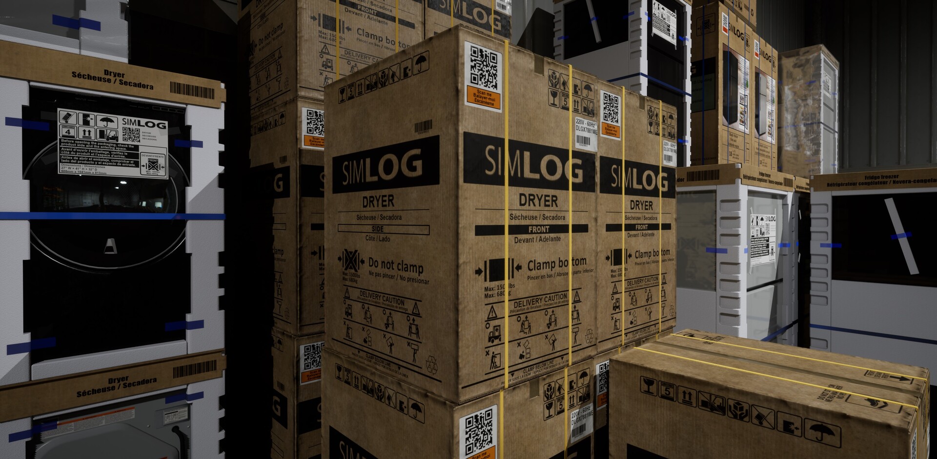 ArtStation - Loads for cardboard clamps