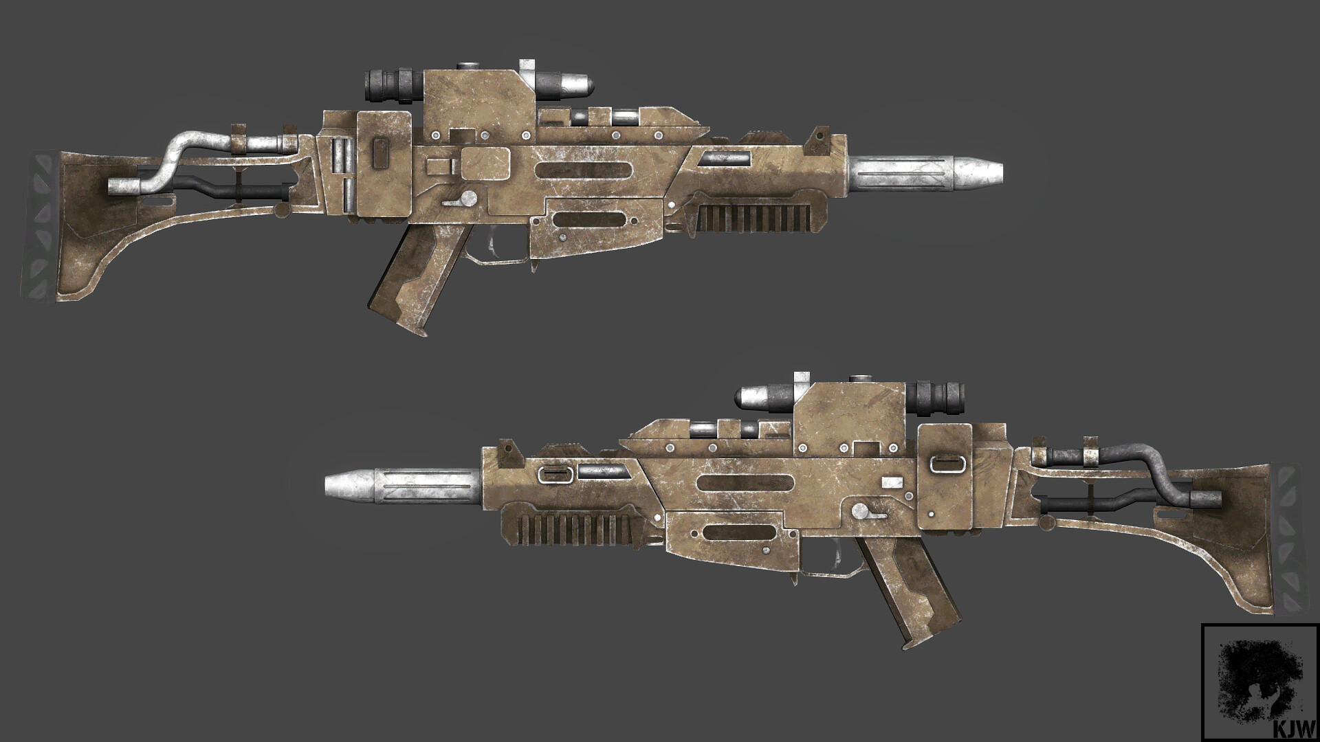 ArtStation - EL-16HFE Blaster Rifle