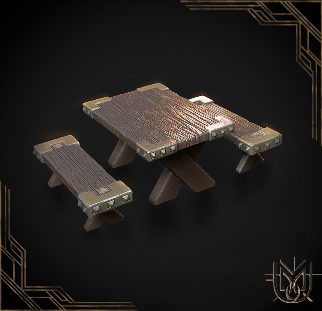 ArtStation - Stylized table.