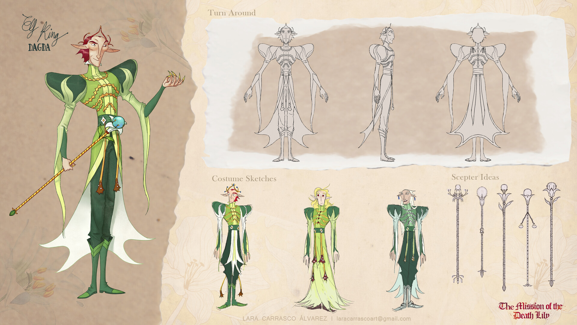 ArtStation - Character Design: Elf King - Lara's Oak