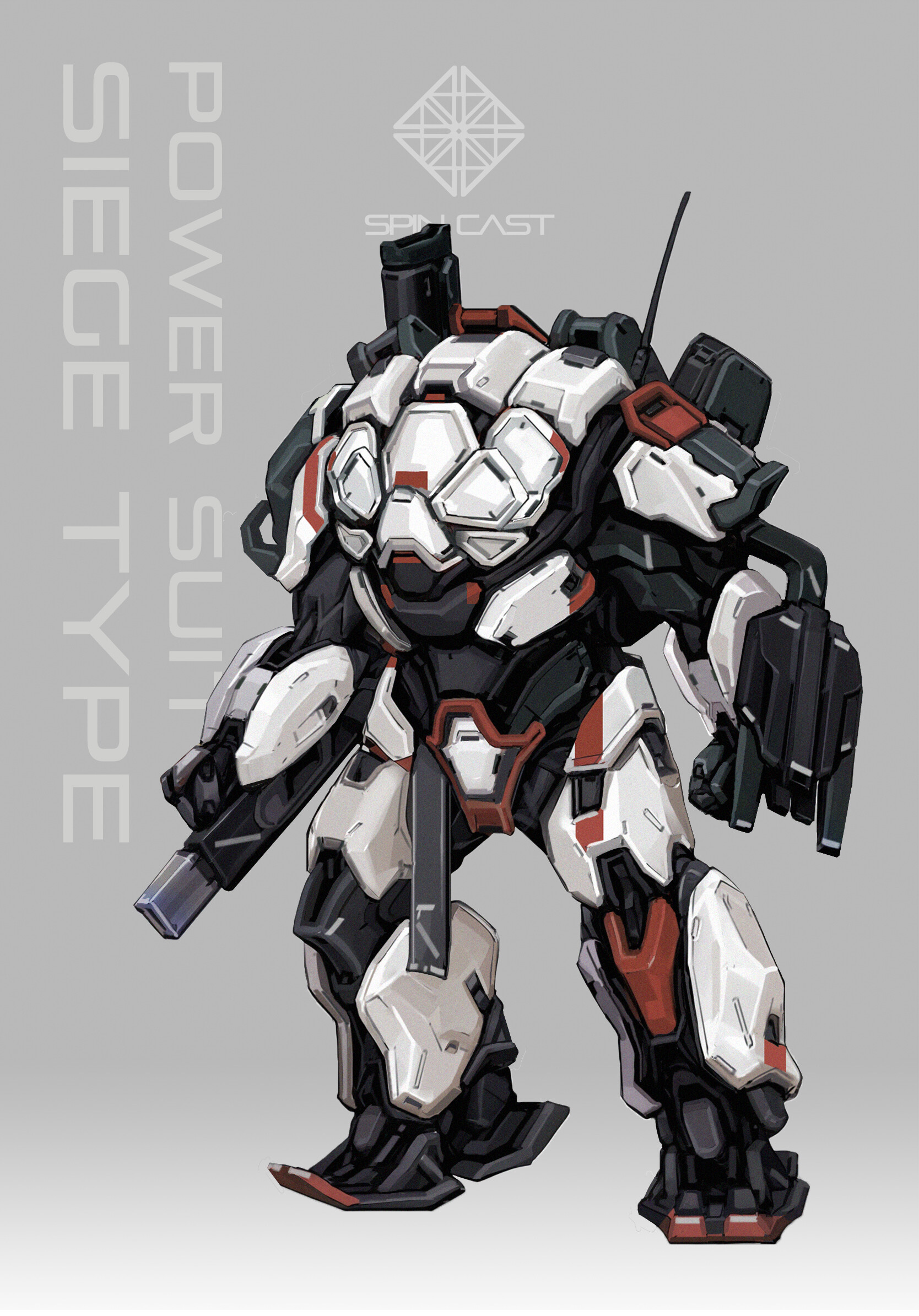 ArtStation - POWER ARMOR SIEGE TYPE